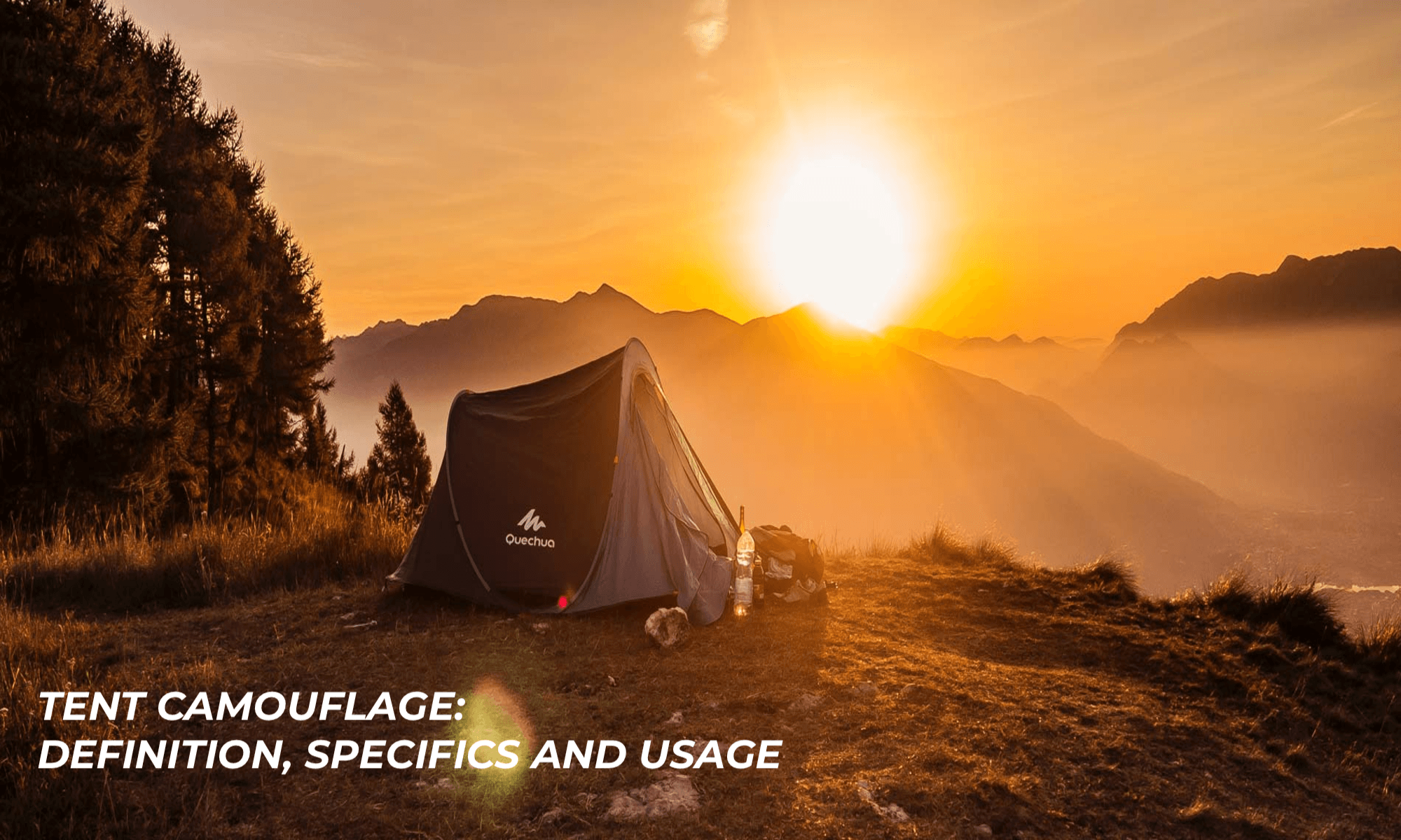 Tent camouflage: definition, specifics and usage – RBM Outdoors