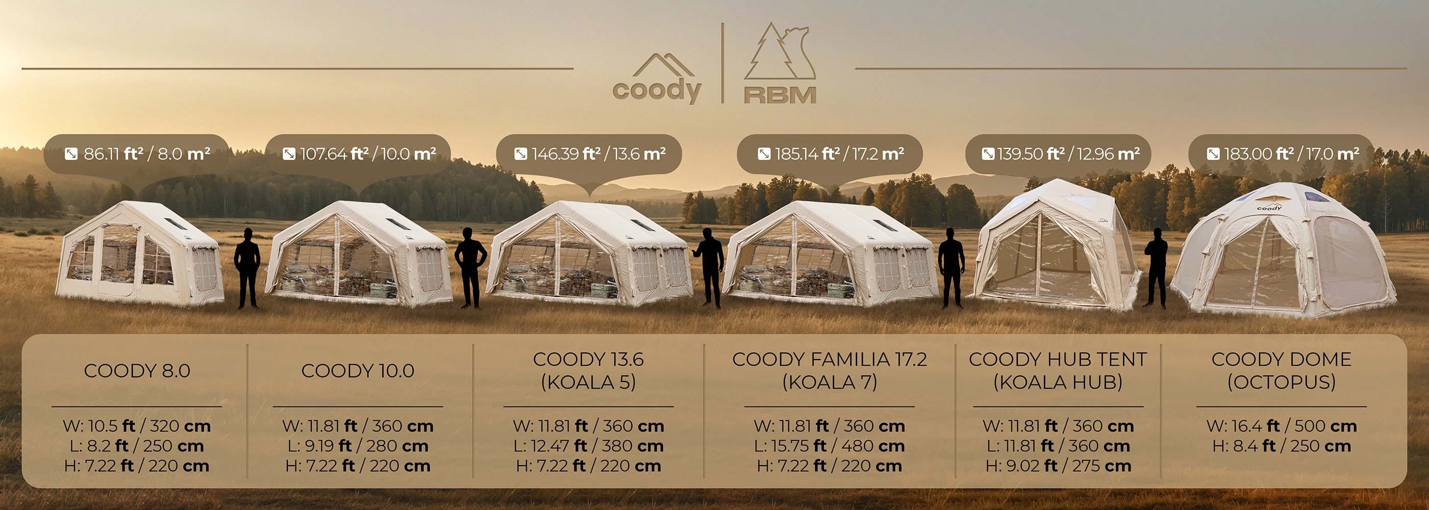 Coody Inflatable Tents for Camping | Blow Up Coody tent | RBM Outdoors