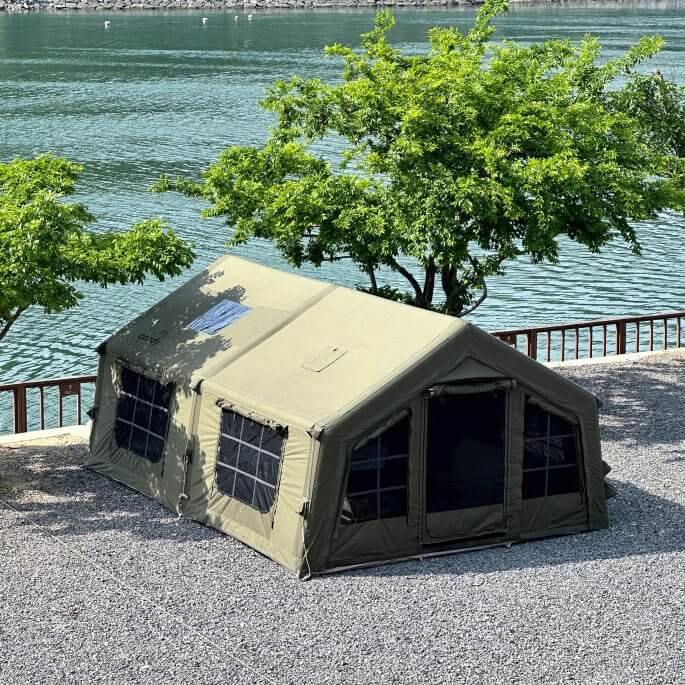 Coody | RBM Inflatable tent Koala 7 Forest green for 2-10 person